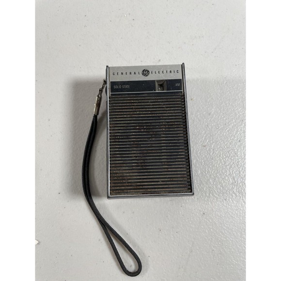 Other | Vtg General Electric Solid State Black Am Transistor Radio ...
